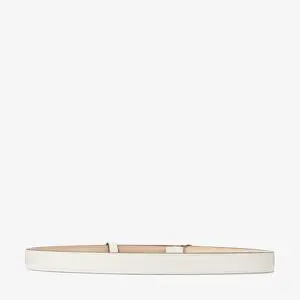 JIMMY CHOO Diamond Clasp Latte Leather Belt - Neutral