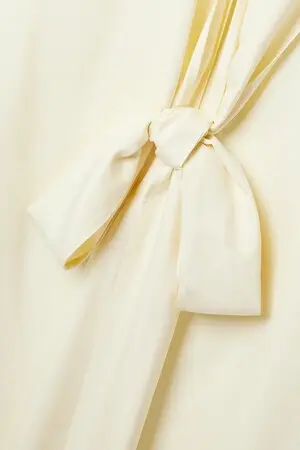 Givenchy Pussy-bow Silk Blouse - Yellow