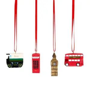 Harrods London Icons Tree Decorations Multi