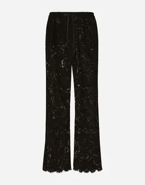 Dolce & Gabbana Cordonetto Lace Jogging Pants