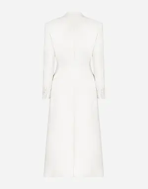 Dolce & Gabbana Long Double-breasted Wool Cady Coat