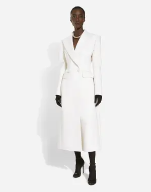 Dolce & Gabbana Long Double-breasted Wool Cady Coat
