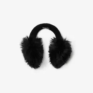 Burberry Shearling Earmuffs Black