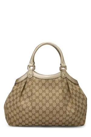 Gucci Original Gg Canvas Sukey Tote - Beige
