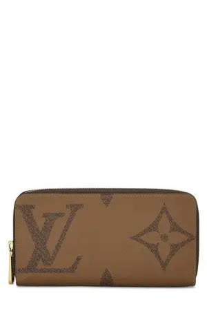 LOUIS VUITTON Monogram Reversed Giant Zippy Continental - Brown