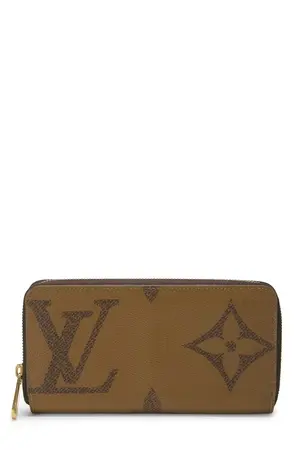 LOUIS VUITTON Monogram Reversed Giant Zippy Continental - Brown