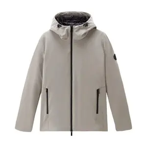 Woolrich Pacific Jacket In Tech Softshell Taupe