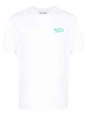 Maison Kitsuné Maison Kitsune Handwriting Regular T-shirt-shirt Clothing White