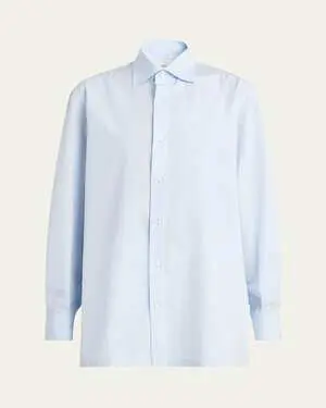 SETCHU Button Down Poplin Shirt - Ltblue