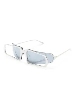 Henrik Vibskov Oversized Sunglasses - Silver