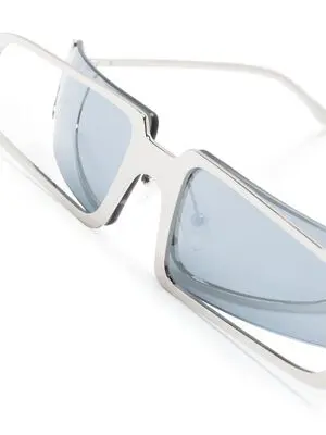 Henrik Vibskov Oversized Sunglasses - Silver