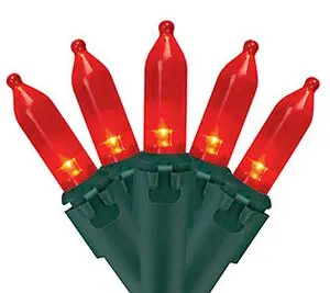 NORTHLIGHT 100ct Red Led Mini Christmas Lights- 33' Green Wir - One-color