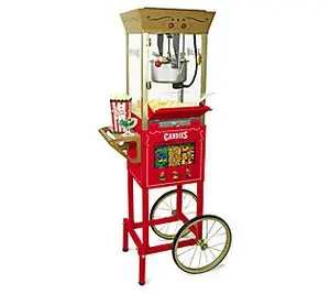 NOSTALGIA 53' Popcorn Cart With Candy Dispenser - One-color