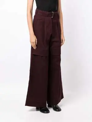 SA SU PHI Layered-effect Wide-leg Trousers