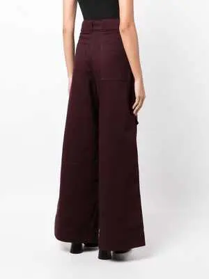 SA SU PHI Layered-effect Wide-leg Trousers