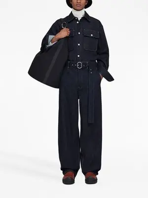 JIL SANDER Belted Wide-leg Jeans