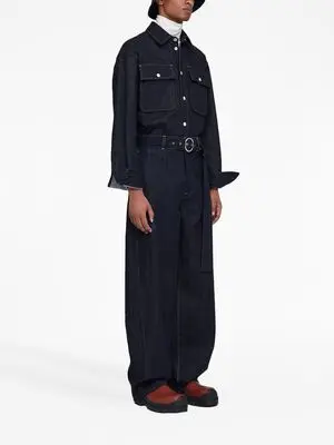 JIL SANDER Belted Wide-leg Jeans