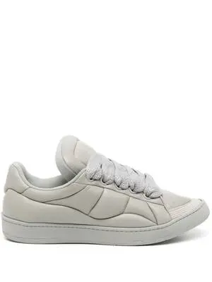 LANVIN Curb Xl Leather Sneakers - Grey