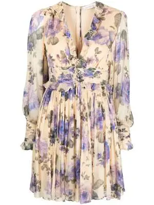 Zimmermann Lyrical Floral-print Minidress