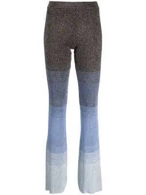 Gcds Degradé Striped Knitted Trousers