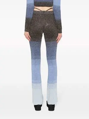 Gcds Degradé Striped Knitted Trousers