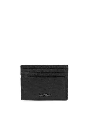 Calvin Klein Minimalism Leather Cardholder - Black