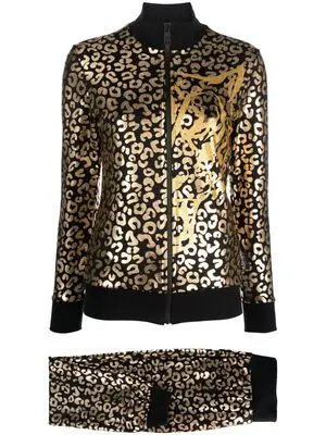 PLEIN SPORT Leopard-print Tracksuit Set