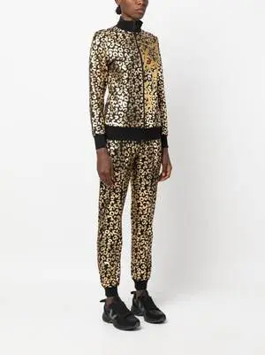 PLEIN SPORT Leopard-print Tracksuit Set
