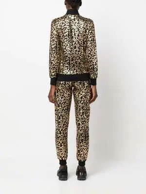 PLEIN SPORT Leopard-print Tracksuit Set