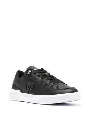 Just Cavalli Logo Patch Leather Sneakers