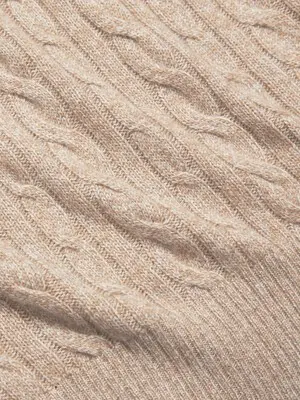 Loro Piana Slim-fit Cable-knit Cashmere Sweater