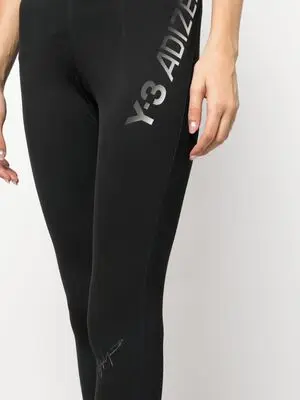 Y3 Logo-print Running Leggings