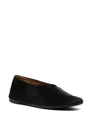 Marsèll Coltellaccio Leather Ballet Flats - Black