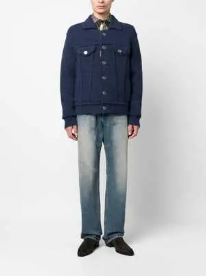 Dsquared2 Button-up Wool-blend Jacket