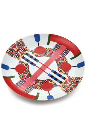 ALESSI Holyhedrics Porcelain Plate - White