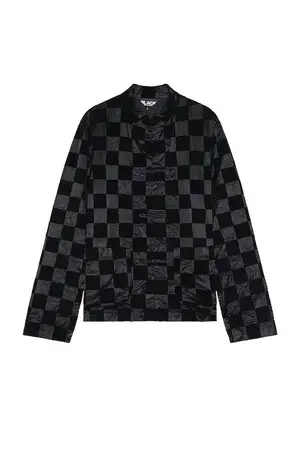 Comme Des Garçons Checkered Flock Jacket