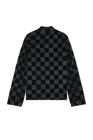 Comme Des Garçons Checkered Flock Jacket