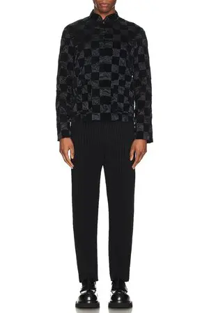 Comme Des Garçons Checkered Flock Jacket