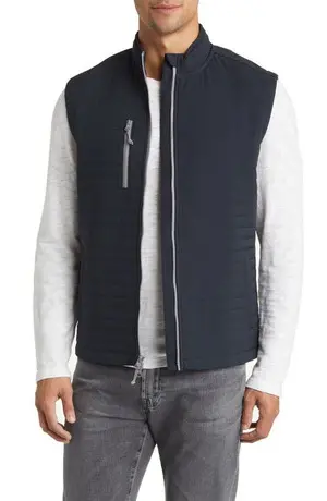 Johnnie-o Crosswind Quilted Performance Vest - Black