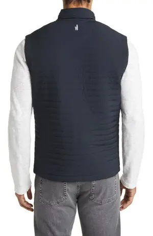Johnnie-o Crosswind Quilted Performance Vest - Black