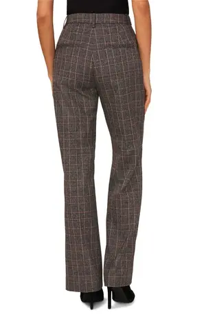 Halogen Plaid High Waist Trousers