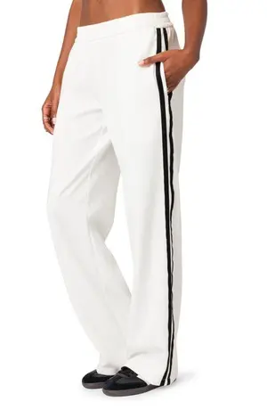 EDIKTED Robyn Track Pants - White