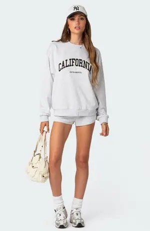 EDIKTED California Oversized Sweatshirt