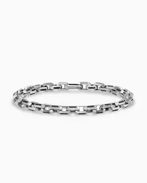 David Yurman Sterling Silver Streamline Link Bracelet - Black Diamond