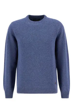 Barbour Essential Patch Wool Crewneck Sweater - Dark Indigo