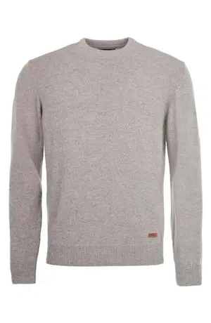 Barbour Essential Patch Wool Crewneck Sweater - Stone