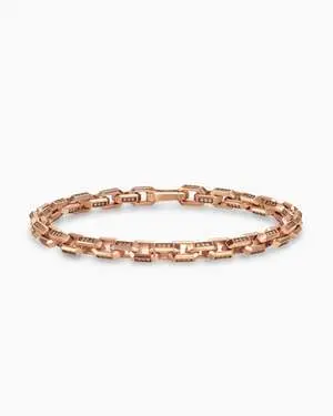 David Yurman Streamline® Link Bracelet In With Cognac Diamonds - Cognac Diamond