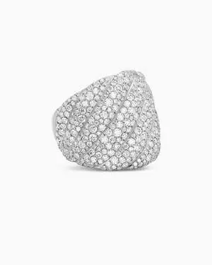 David Yurman Sculpted Cable Ring - Diamond