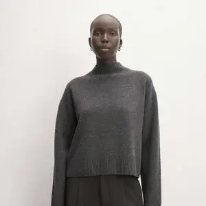 Everlane Merino Wool Mockneck Sweater Graphite