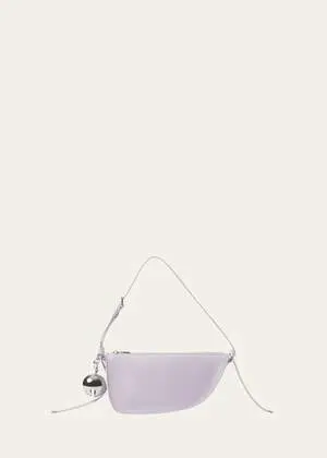 Burberry Shield Sling Leather Shoulder Bag - Haze